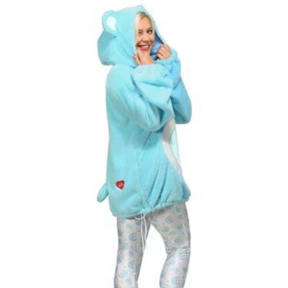 Care Bears Women's Deluxe Bedtime Bear Hoodie Costume… - Gem